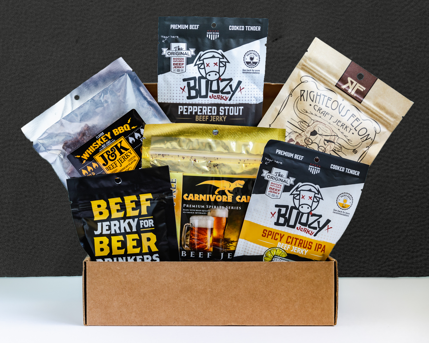 Booze Infused Jerky Subscription | Craft Jerky Co